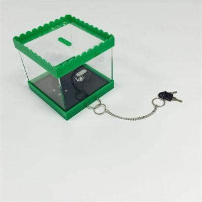 China high quality acrylic donation box/ container for sale