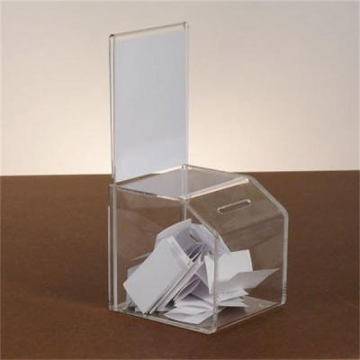 China 2017 Factory Handmade Manufacturing Acrylic Donation Money Box for sale