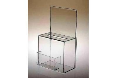 China new design acrylic donation box plexiglass acrylic suggestion box for sale