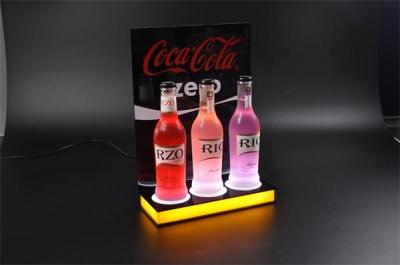 China wine bottles acrylic wine stand led bottle display for sale