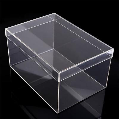 China china golden supplier acrylic shoe box with lid for sale