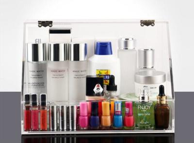 China Transparent Make Up Storage Organizer Clear Acrylic Cosmetics Holder for sale