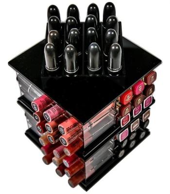 China factory custom clear rotating acrylic lipstick organizer for store for sale