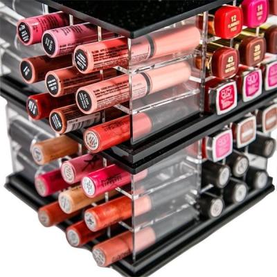 China custom black makeup lipsticker organizer for sale