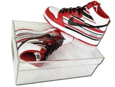 China Good quality clear acrylic shoe box acrylic display case for sale