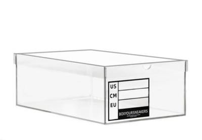China wholesale latest design clear acrylic  shoe display box for sale
