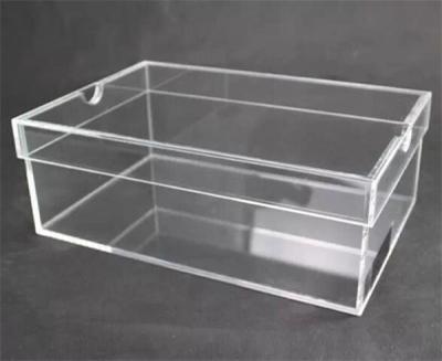 China New products customized acrylic shoe box,clear plastic shoe box for sale