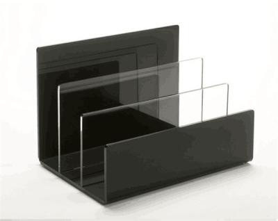China Acrylic Letter Sorter Desktop File Organizer Storage Makeup Folders Mail Walls for sale