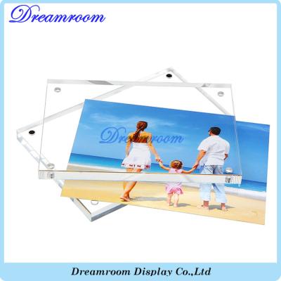 China Wholesale Double Sided Clear Acrylic Magnetic Photo Frame for sale