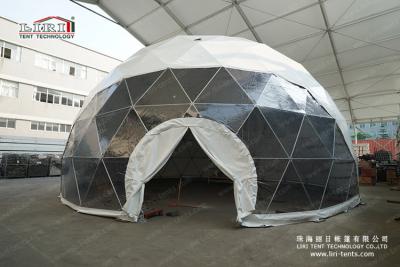 China 14m diameter Garden Steel Geodesic Dome Tents / Metal Geodesic Dome Greenhouse for sale