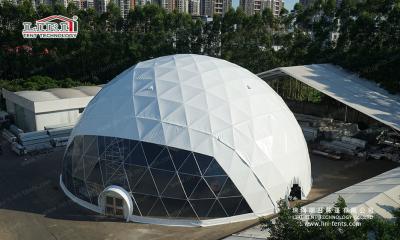 China Garden Steel Geodesic Dome Tents / Metal Geodesic Dome Greenhouse for sale