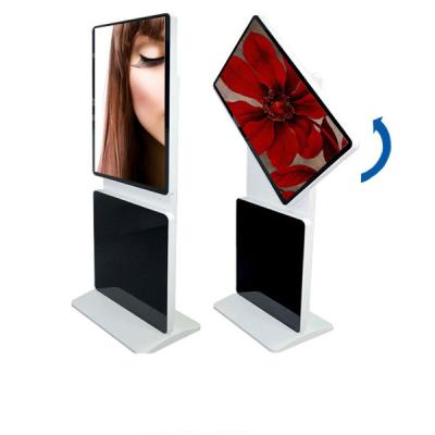China 43'' Rotable classic black touch screen display LCD totem digital kiosk for sale