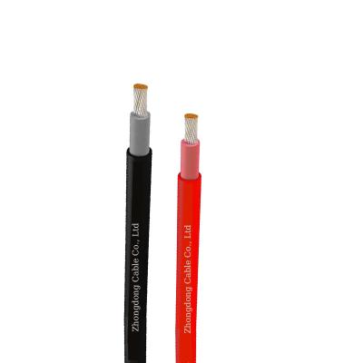 China Flame Retardant Copper Core Solar Cable XLPO Jacket Photovoltaic PV Cable 1 Core for sale