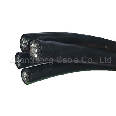 China Aluminium Conductor 4 Core ABC Cable 4X16 4X25 4X35 4X50mm2 Low Voltage Cable for sale