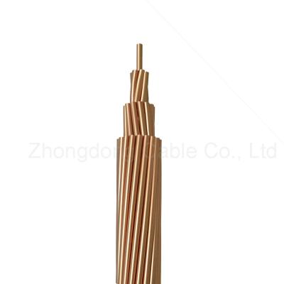 China Corrosion Resistant Solid Flexible Bare Copper Conductor Wire For Grounding Cable for sale