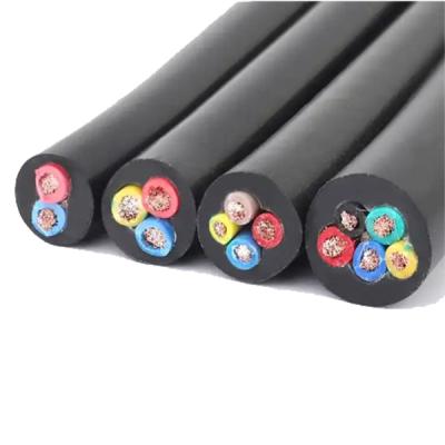 China OEM Logo Rubber Power Cable 5G2.5 Copper Industrial Low Voltage Submersible Rubber Cable for sale