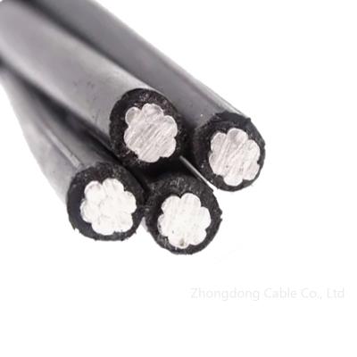 China NF C 33-209 Certified Aerial Bundled Cable XLPE Insulated 0.6/1kV 3x150+1x95 for sale