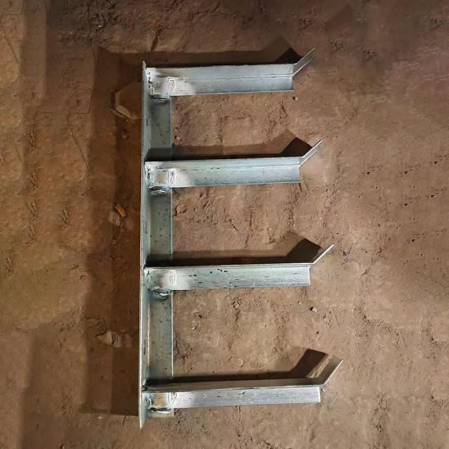 Close-up view of high-quality cable tray connectors and fittings