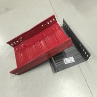 China Customizable Length Galvanized Steel Solid Bottom Cable Tray 50mm - 300mm / Metal Wire Trough for sale