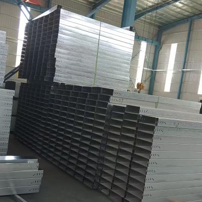 China 300*100 Stainless Steel With Polished Perforated Cable Tray Slotted Cable Tray Cable Duct for sale