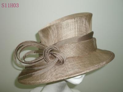 China Summer Abaca Sinamay Hats For Women For Fashion Place , Adjustable Sweatband for sale