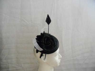China Silk Flower Ladies Fascinator Hats , Women British Fascinator Hats for sale