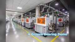 View V Groove Guide Bearing 608 2RS Single Row Radial Bearing 8*22*7mm Demo