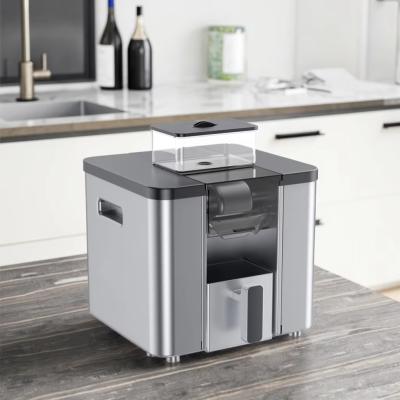 China 2025 CE Certified High Efficiency Commercial Snow Ice Maker Touch Sensor Auto Defrost 40kg/day Ice Crushers Shavers Household for sale