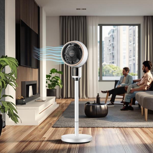 Quality Dual-Use Energy Saving Air Circulator Fan Quiet Pedestal Floor Fan Mechanical Control Plastic for Home/Office for sale