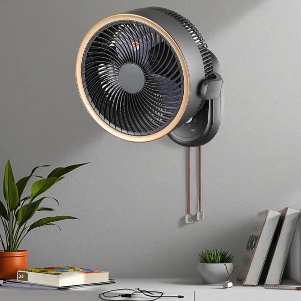 Quality Quiet 3-Speed Turbo Desktop Air Circulator Fan Energy-Saving Motor Wall-Mountable Wide-Angle Oscillation Aromatherapy Plastic for sale