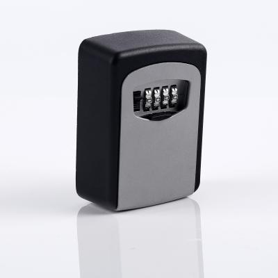 China Small Outdoor Key Lock Box Wall Mount External Key Safe Ensure Security for sale