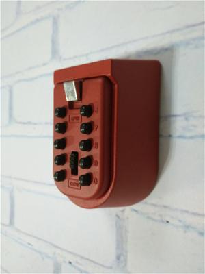 China Smart Wall Mounted Key Lock Box Outside Security Key Safe with Push Button for sale