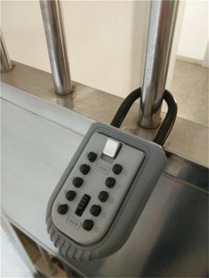 China Commercial 10 Push Button Zinc Alloy Portable Key Lock Box 150*60*45mm for sale