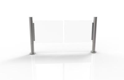 China 89mm Diameter Cylindrical Manual Swing Pedestrian Turnstile Gate / Supermarket Entrance Turnstile for sale