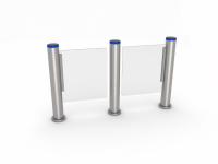 China Automatic 168mm Cylindrical Swing Speed Gate Turnstile Rapid Access Door Security Barrier System for sale