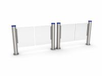 China Automatic 168mm Cylindrical Swing Speed Gate Turnstile Rapid Access Door Security Barrier System for sale