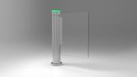 China Automatic 168mm Cylindrical Swing Speed Gate Turnstile Rapid Access Door Security Barrier System for sale