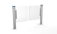 China Compact 127mm Cylindrical Swing Turnstile Gate Automatic Security Access Barrier Control System for sale