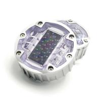China Solar LED Road Studs IP68 Waterproof 6 LEDs 75T Load Capacity for Pavement Safety for sale