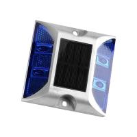China Aluminum Solar Road Stud 103x103x23mm IP68 20T Load Capacity 2 or 4 LED for sale