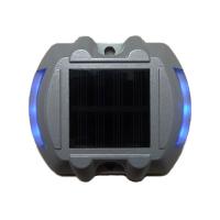 China Aluminum Solar Road Stud IP68 Waterproof 6 LED Flashing Warning Light 110x95x23mm for sale