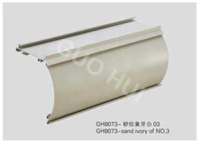China Aluminium Extrusion Profiles With 6063 T5 Aluminium Sand Ivory Color EN755 for sale