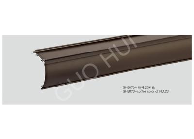 China Custom Aluminium Extrusion Profiles For Soft Sheer Blind Coffee Color ISO9001:2008 for sale