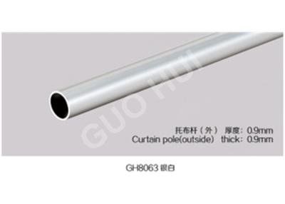 China 6000 Series Aluminium Alloy Outdoor Curtain Rods , Extruded Aluminium Tube Electric Rails Series for sale