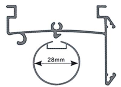 China OEM 6000 Series Aluminium Track Extrusions For Luxury Roman Curtain Track System for sale