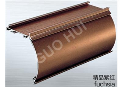China Fuchsia Brush Finish Aluminum Sections For Curtain Rod Track System Customized for sale