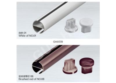 China Flat / Round / Rectangular Square Extruded Aluminium Window Curtain Track OEM for sale