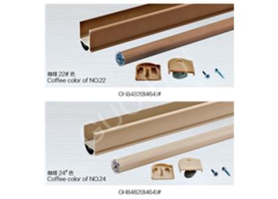 China Soft Sheer Curtain Bottom Rail Aluminium C Channel , Aluminum U Channel Profile for sale