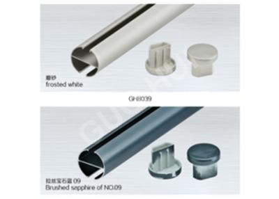 China 6063 Aluminium Alloy Extruded Aluminium Tube With Curtain Rail Accessories Customized for sale