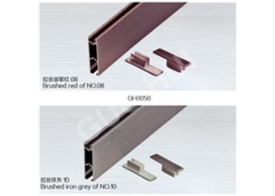 China aluminium channels downward rail Aluminium Channel Sections for roller shutter series different colors for sale
